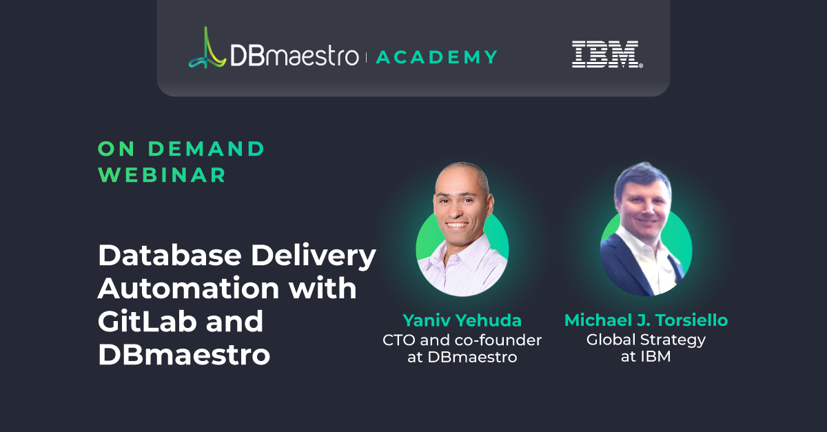 Webinar: Database Delivery Automation with GitLab and DBmaestro